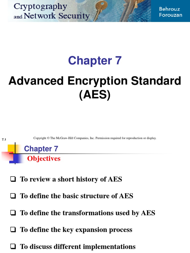 PowerPoint Slides Chapter 07 | PDF | Cipher | Cryptography