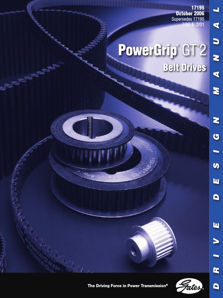 PowerGrip GT2 Design Manual | PDF | Belt (Mechanical) | Lean Manufacturing