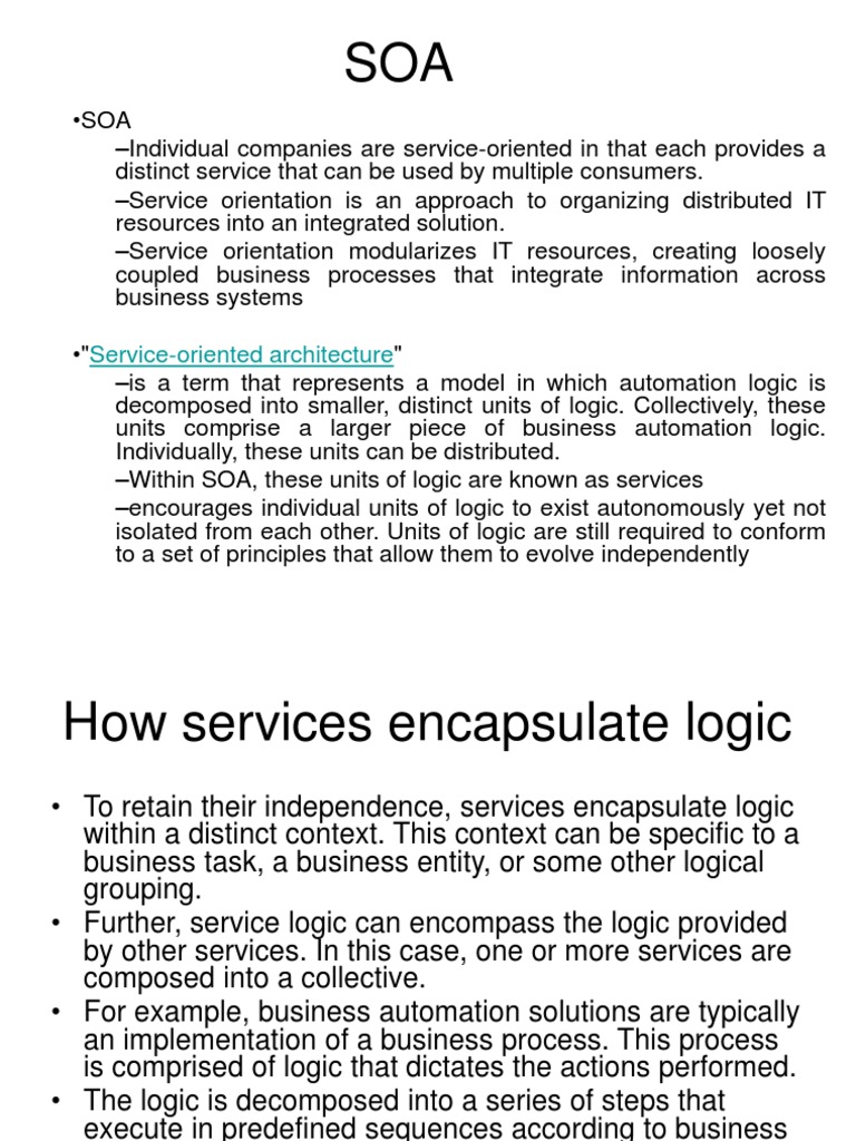 SOA Unit1 | PDF | Service Oriented Architecture | Client–Server Model