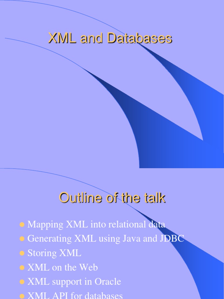 Xml And Databases Pdf Xml Oracle Database