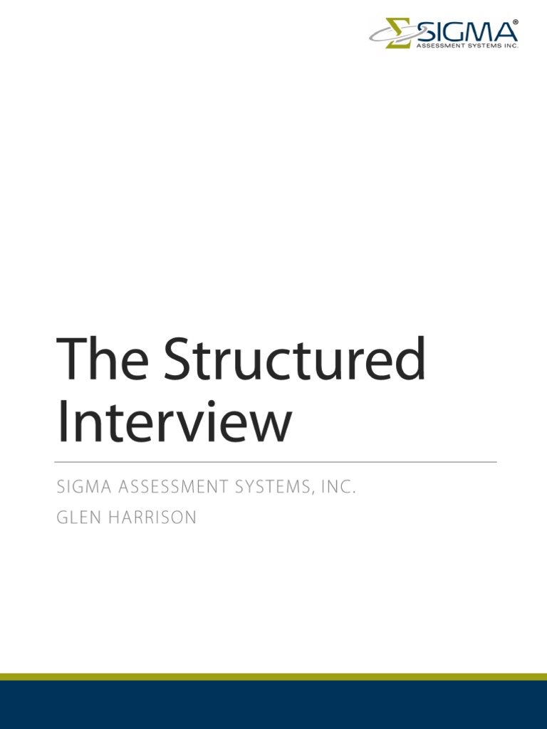 Developing Structured Interviews | PDF | Competence (Human Resources ...