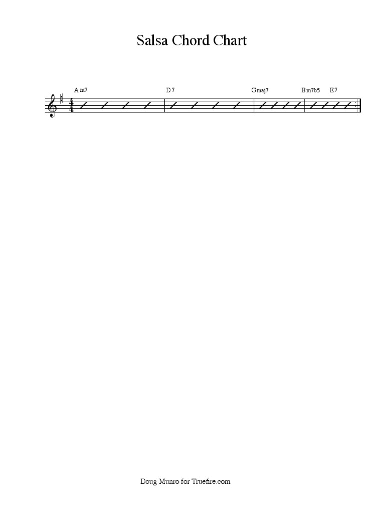 Salsa Chord Chart | PDF