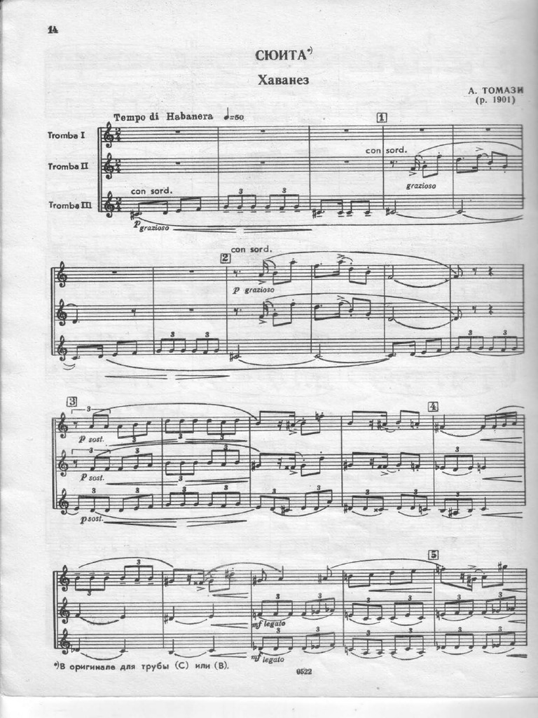 H. Tomasi - Suite For 3 Trumpets PDF | PDF