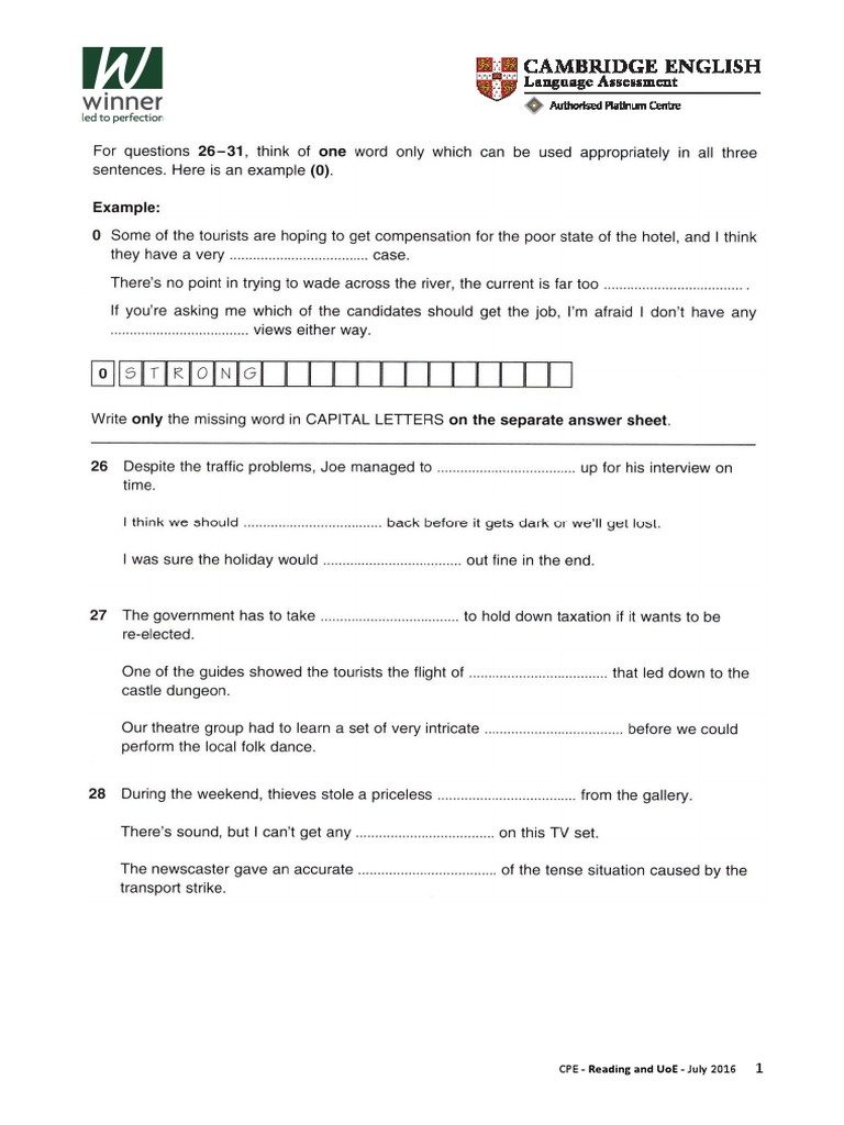 CPE - Reading and UoE - July 2016 | PDF