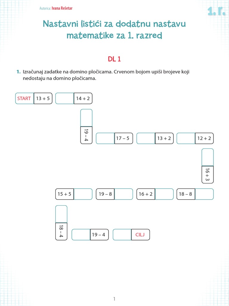 Nastavni Listici 1r | PDF