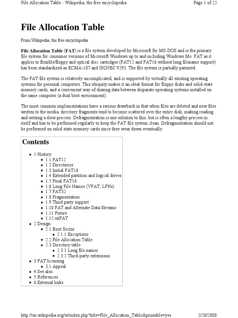File Allocation Table | PDF | File System | Filename