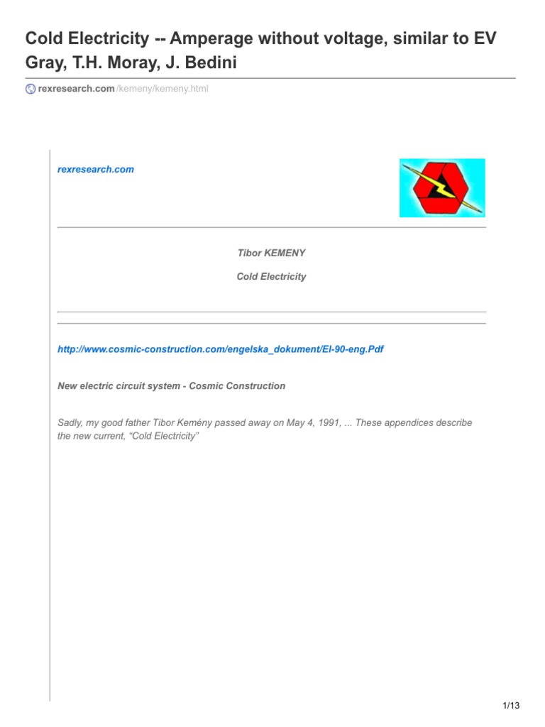 Cold Electricity for Engineers | PDF | Series And Parallel Circuits ...