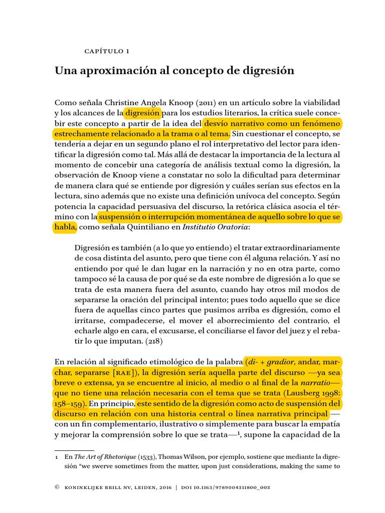 Oliver, M. (2016) - Una Aproximación Al Concepto de Digresión | PDF ...