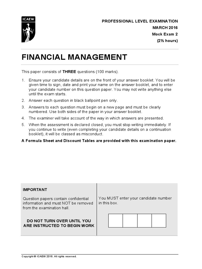 ICAEW Financial Management | PDF | Hedge (Finance) | Futures Contract