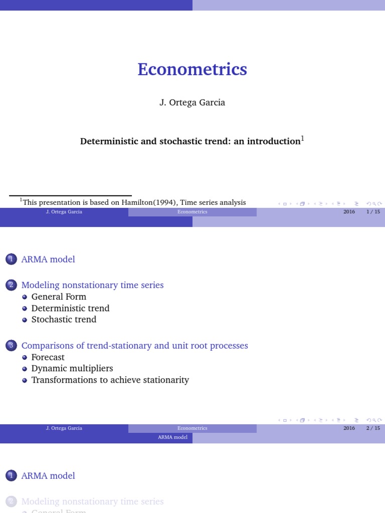 Models With Trend (Introduction) | PDF | Stationary Process | Time Series