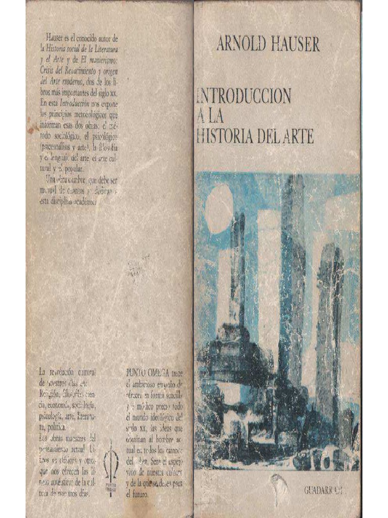 Hauser, Arnold - Introducción A La Historia Del Arte, Ed. Guadarrama ...