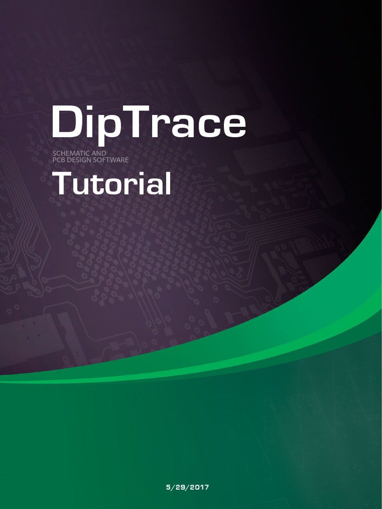Tutorial Diptrace 1 | PDF | Keyboard Shortcut | Printed Circuit Board