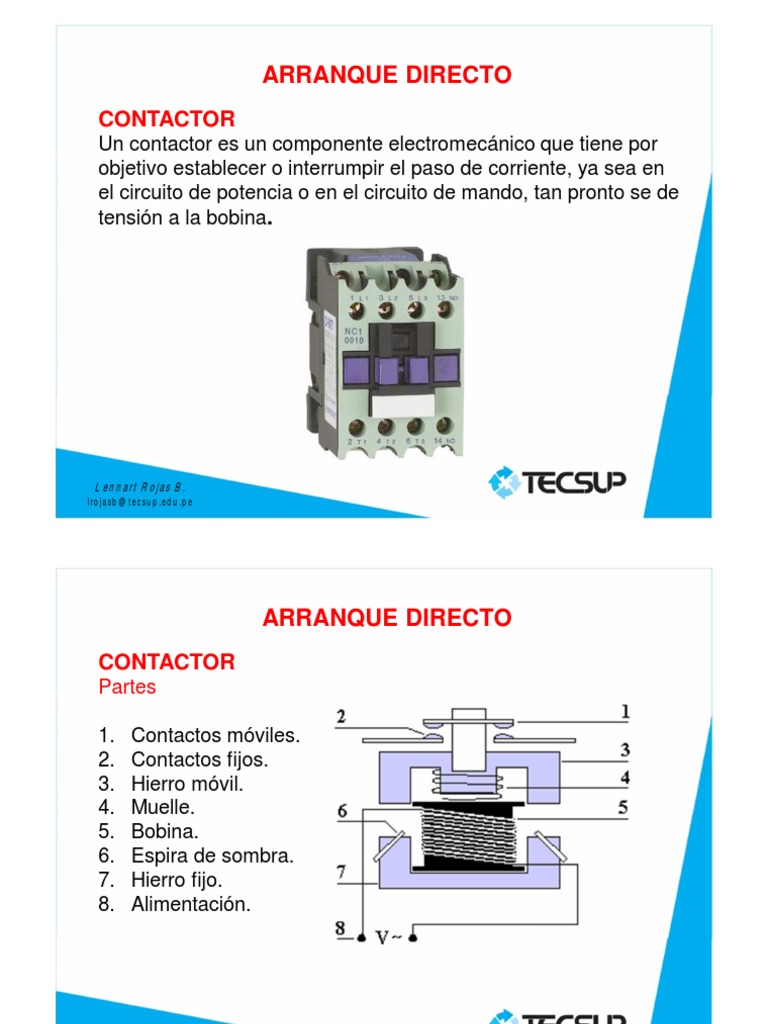 Contactor PDF | Equipo eléctrico | Bienes manufacturados