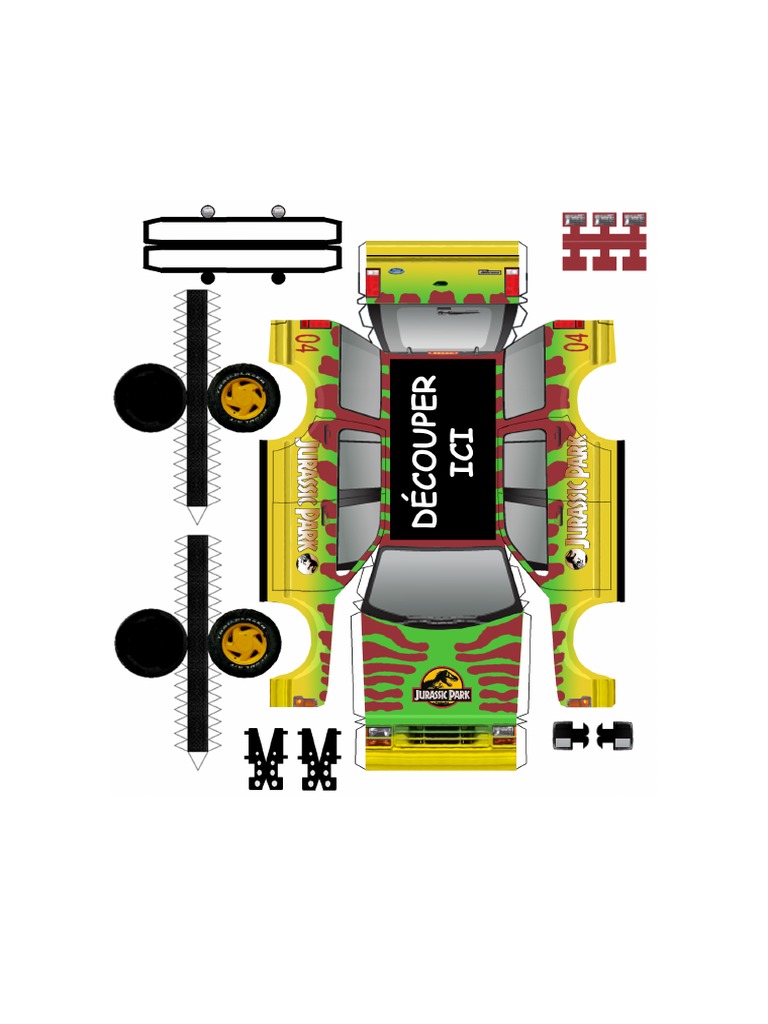 Ford Explorer (Jurassic Park) Papercraft | PDF