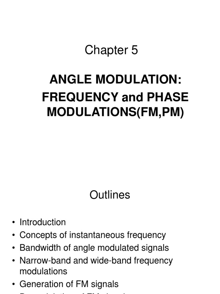 Chapter 5 1 Pdf Frequency Modulation Detector Radio