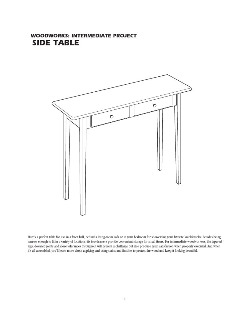 Side Table 1 | PDF | Screw | Wood