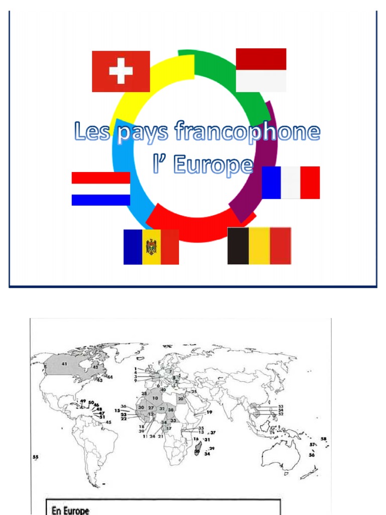 Les Pays Francophones en Europe | Télécharger gratuitement PDF | Suisse ...