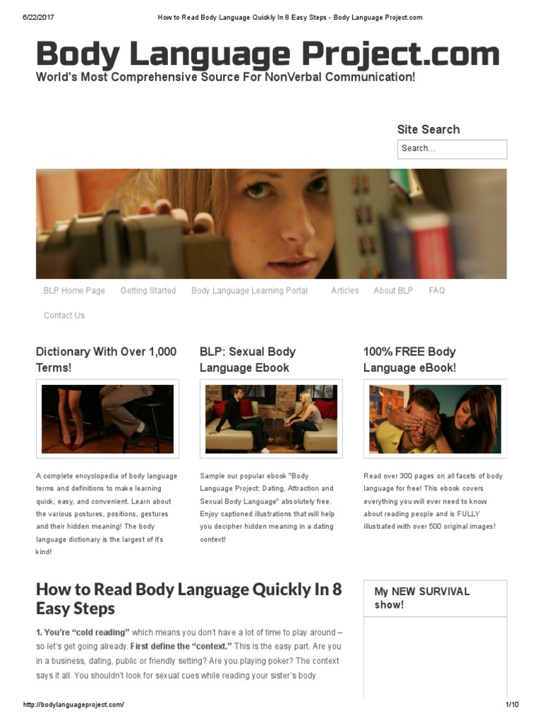 How To Read Body Language Quickly in 8 Easy Steps - Body Language ...