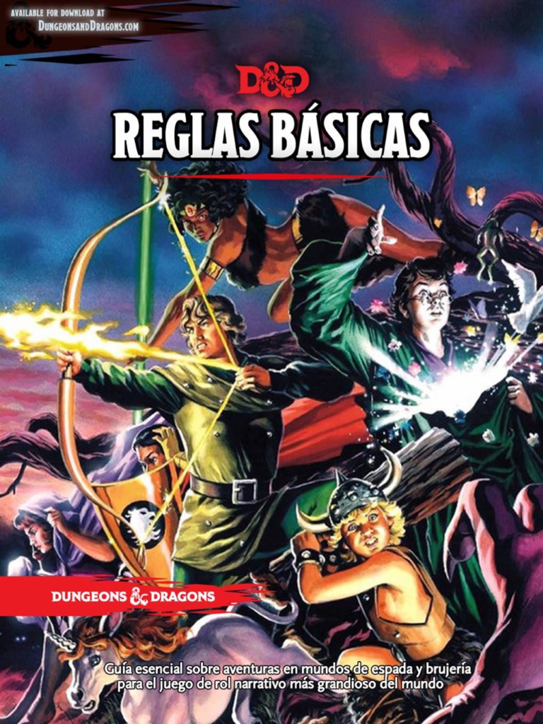 D&D 5 Reglas Básicas Vintage Cover | PDF | Calabozos y Dragones | Magia (Paranormal)