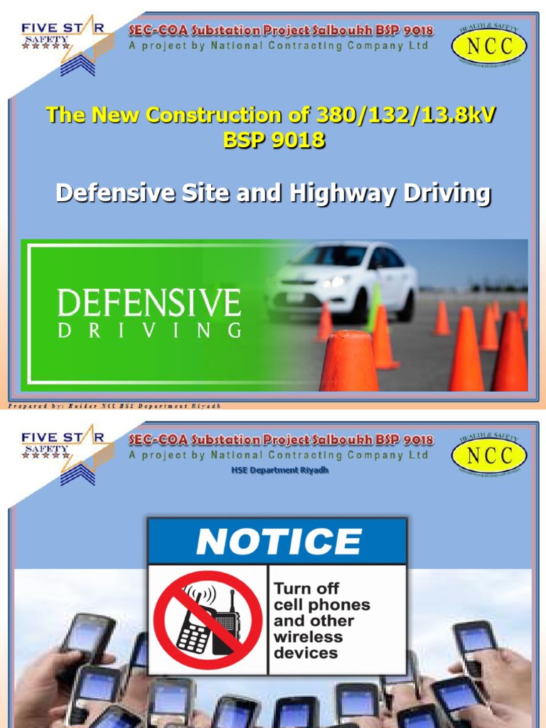 Defensive Driving Training Guidelines | PDF | Traffic | Driving