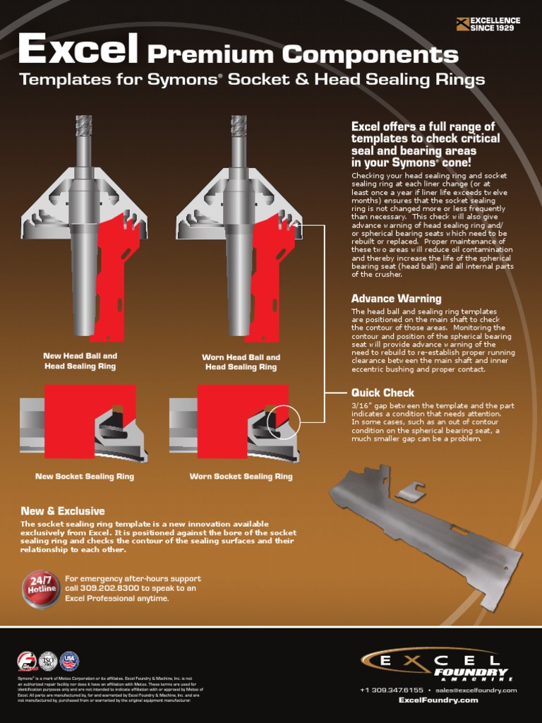 Excel Components For Symons Templates | PDF | Bearing (Mechanical ...