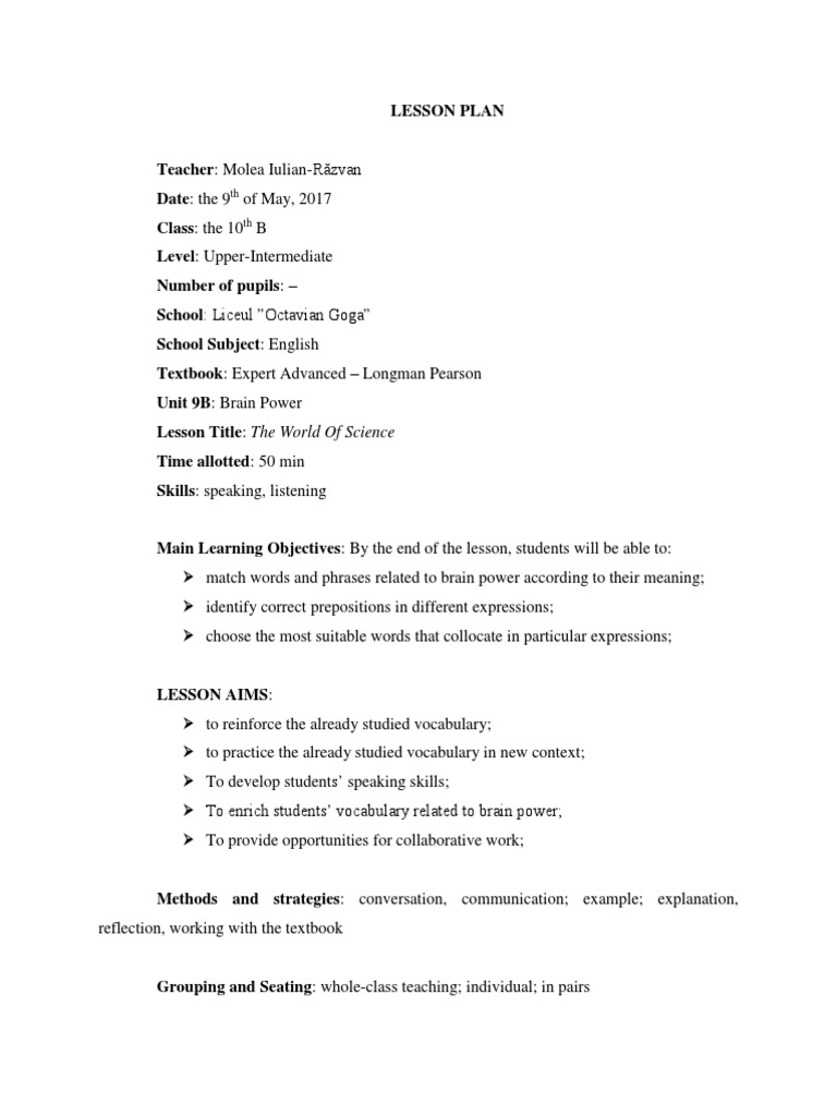 Outline | PDF | Vocabulary | English Language