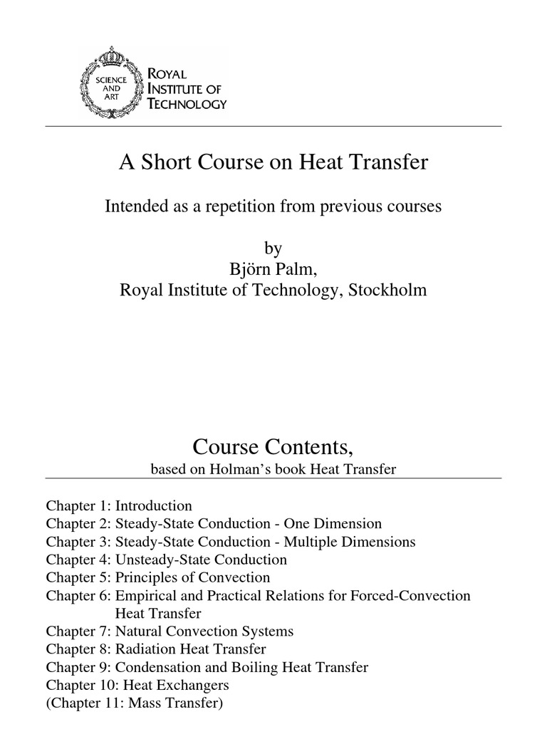 Heat Transfer Lectures Pdf Boundary Layer Heat Transfer