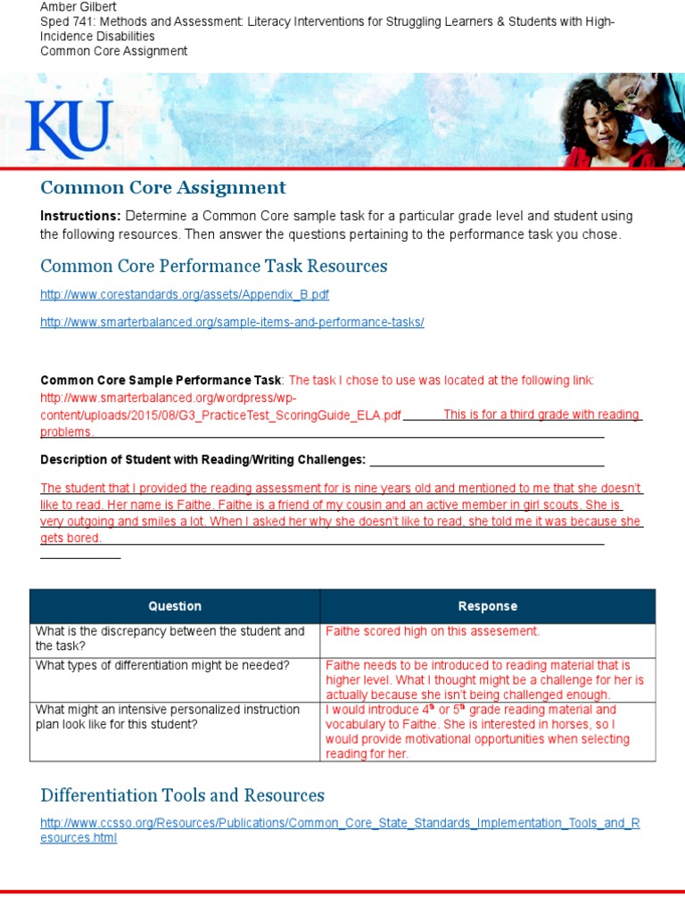 Literacy Interventions for Struggling Readers | PDF | Common Core State ...