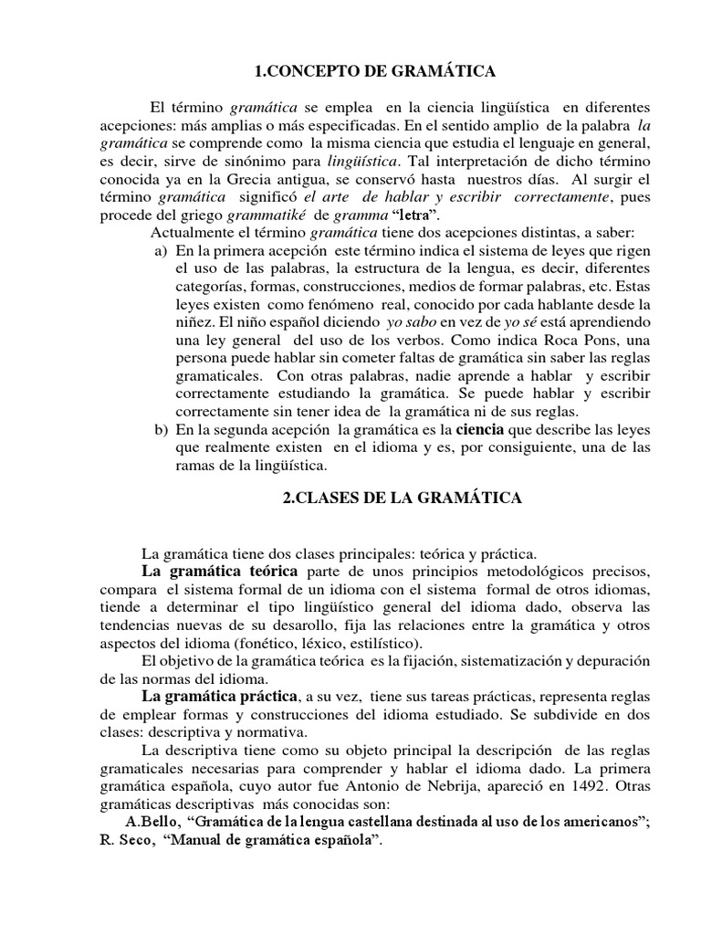 Una explicación detallada de los diferentes tipos de gramática ...