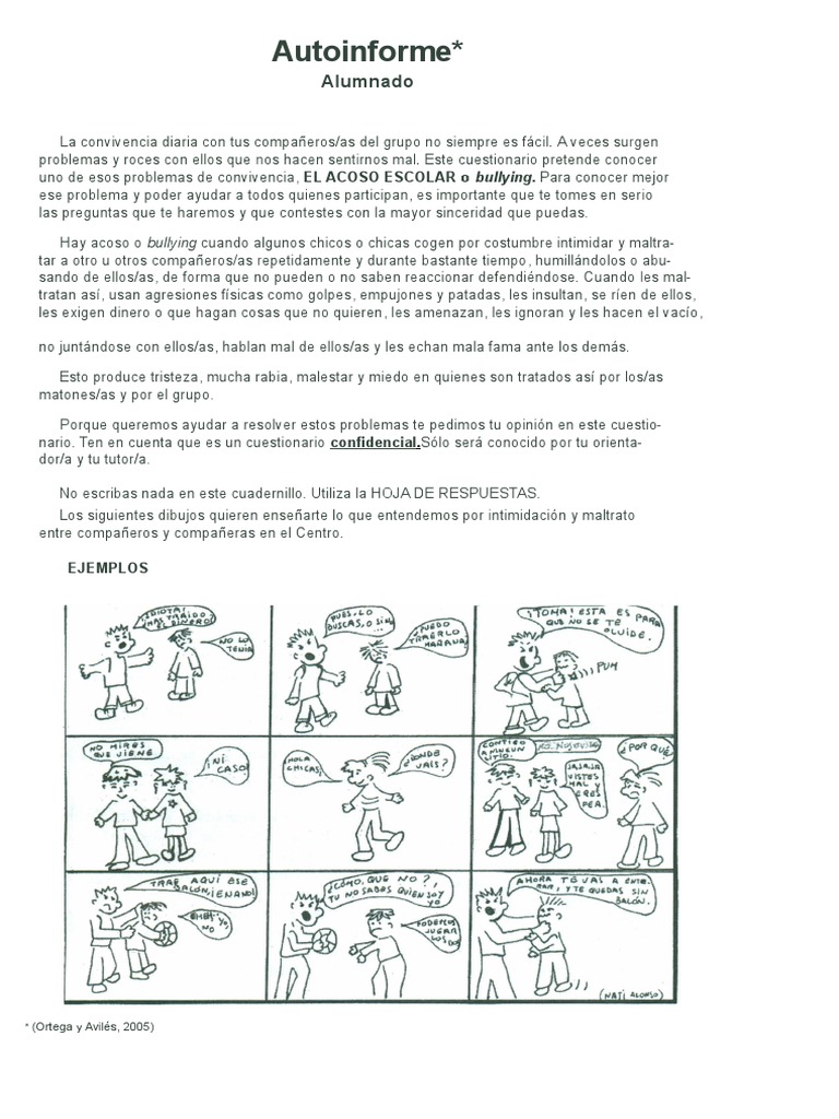 Autoinforme Alumnado | PDF
