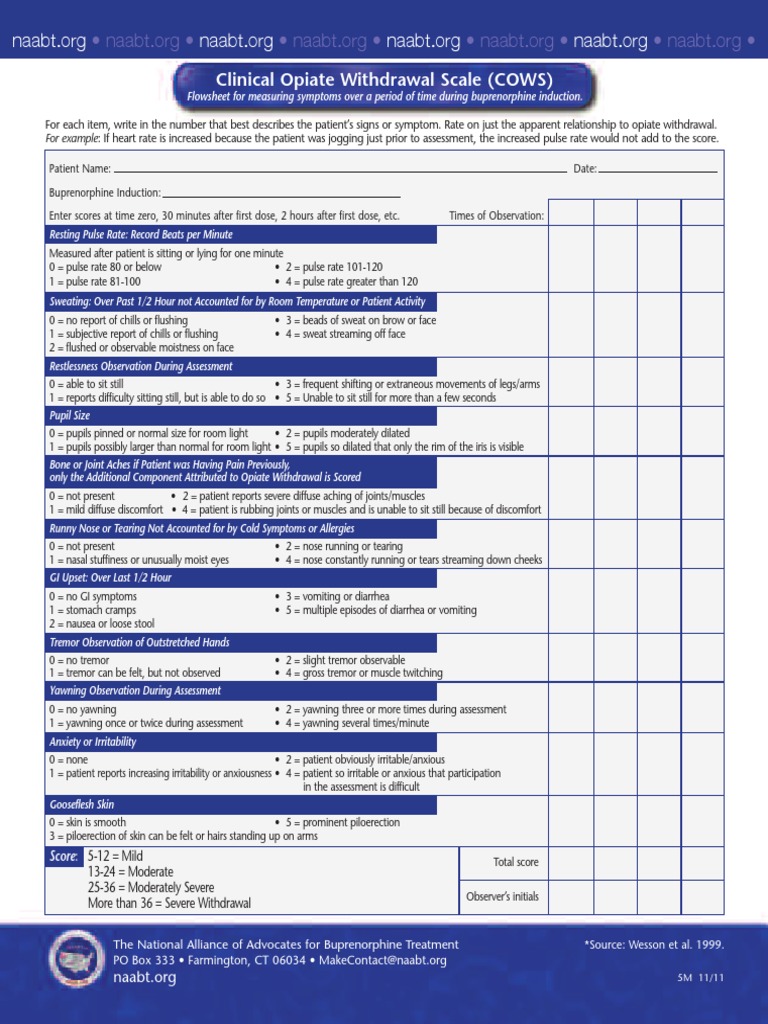Cows Induction Flow Sheet PDF | PDF | Opioid | Naloxone