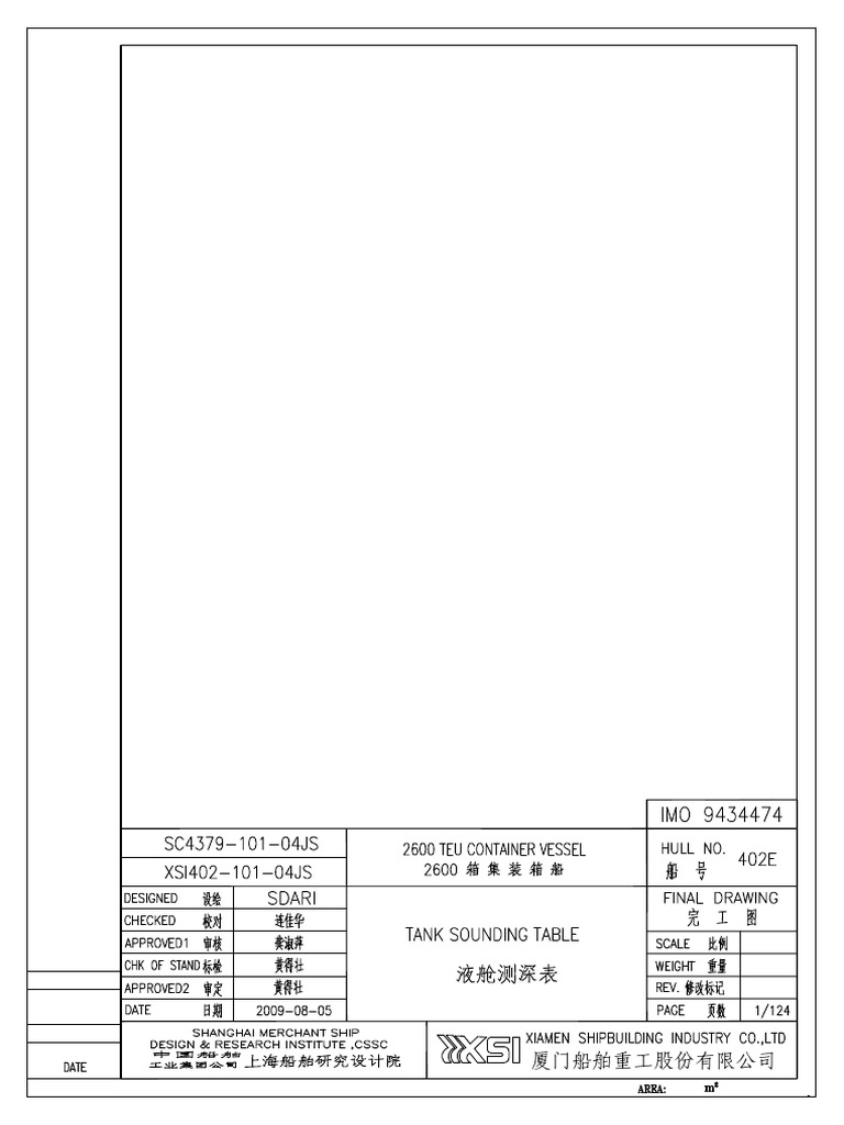 Tank Sounding Table | PDF