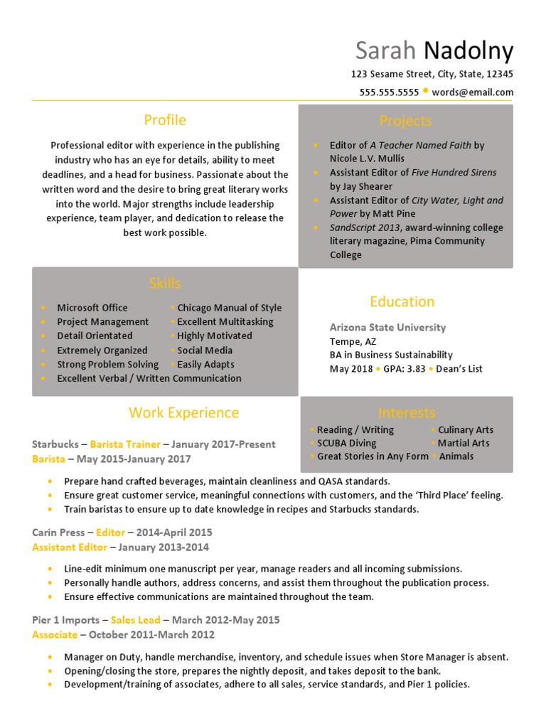 Final Resume-Nadolny | PDF | Communication | Cognition