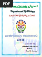 DNA Fingerprinting Class 12th Investigatory Project | PDF | Dna ...