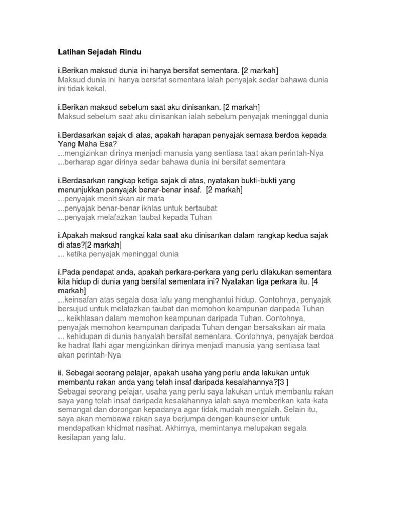 Latihan Puisi Moden | PDF