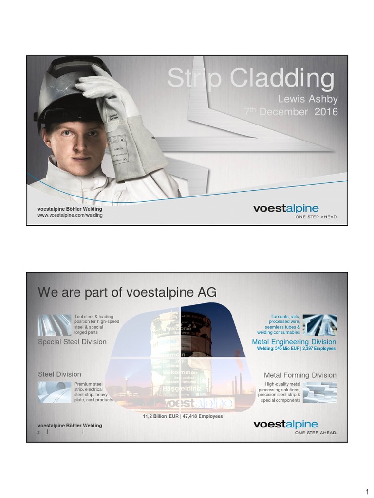 5 Electroslag Strip Cladding - Lewis Ashby - Voestalpine Bohler Welding ...