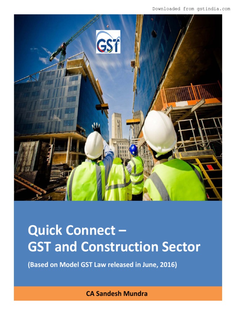 GST Book Construction | PDF | Value Added Tax | Taxes