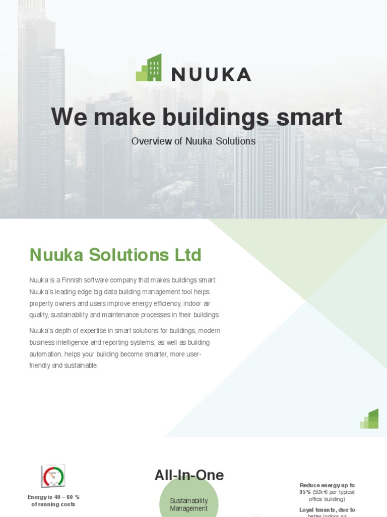 Nuuka Overview 2017 | PDF | Building Automation | Automation