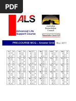 13 Pre MCQ Answer Template | PDF
