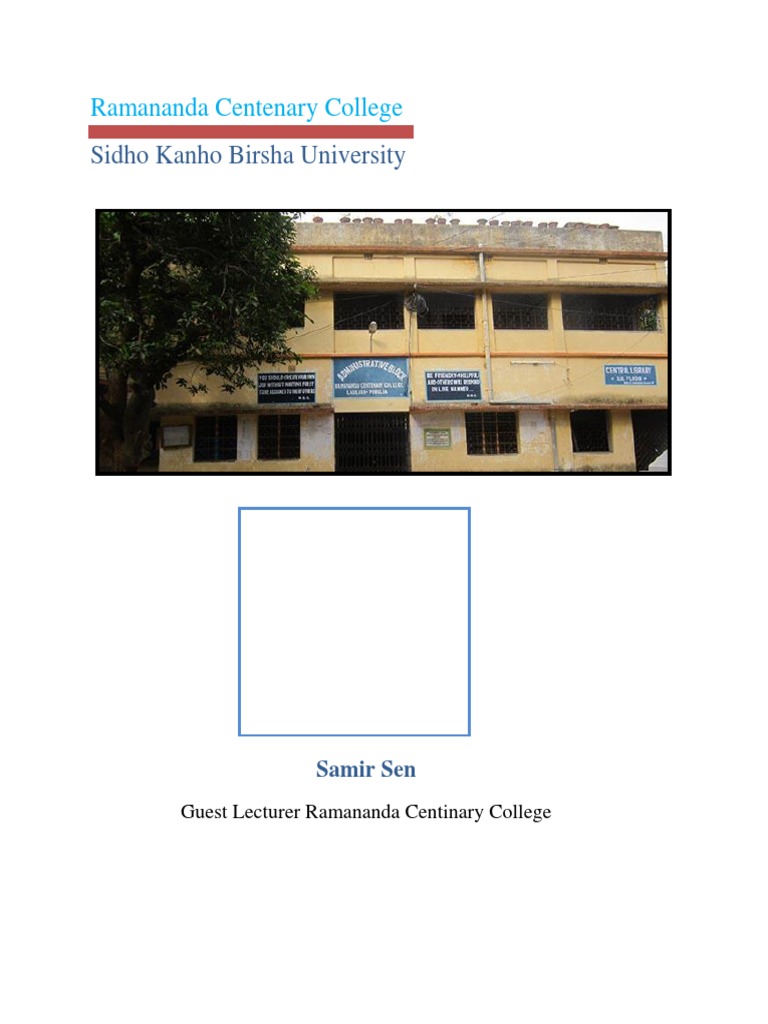 Ramananda Centenary College | PDF