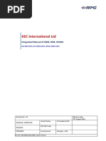 Integrated Management System Manual | PDF | Risk Assessment | Iso 9000