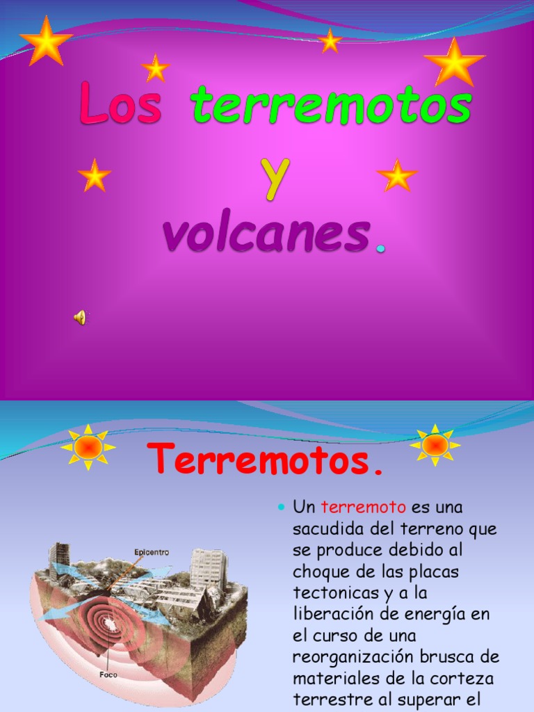 Los Terremotos y Los Volcanes | PDF | Temblores | Volcán