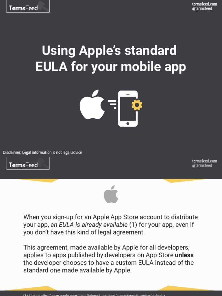 Using Apple’s Standard EULA for Your Mobile App | App Store (I Os ...