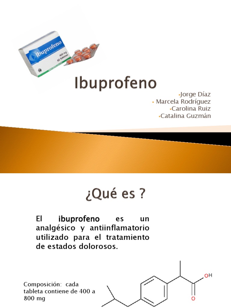 Ibuprofeno Final | PDF | Droga anti-inflamatoria libre de esteroides | Antiinflamatorio