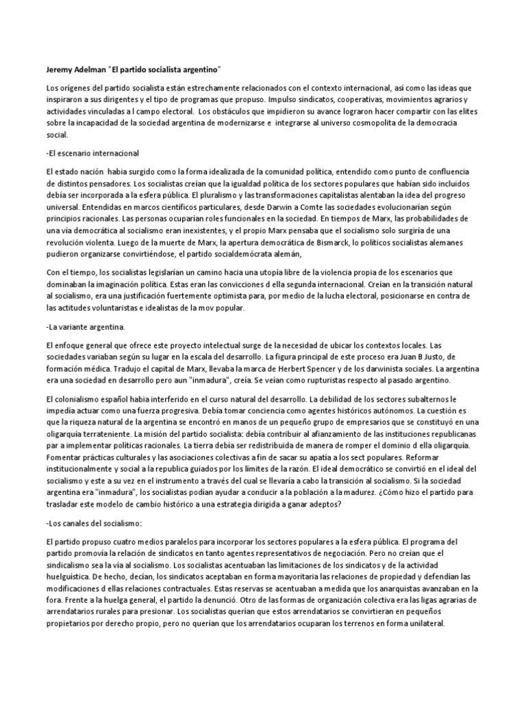 Jeremy Adelman | PDF | Socialismo | Democracia