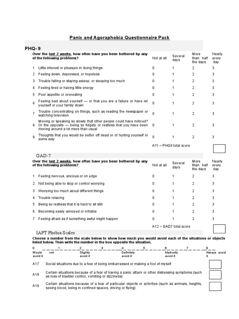 34_panic_and_agoraphobia_questionnaires.doc | Panic Attack | Clinical ...
