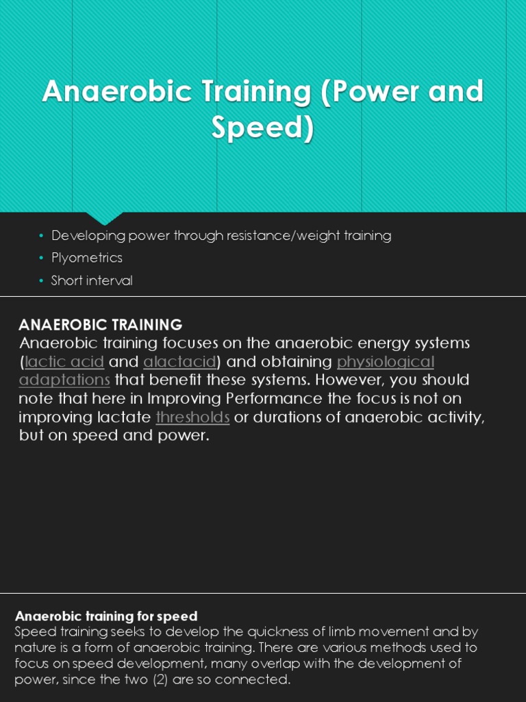 anaerobic training | Weight Training | Strength Training