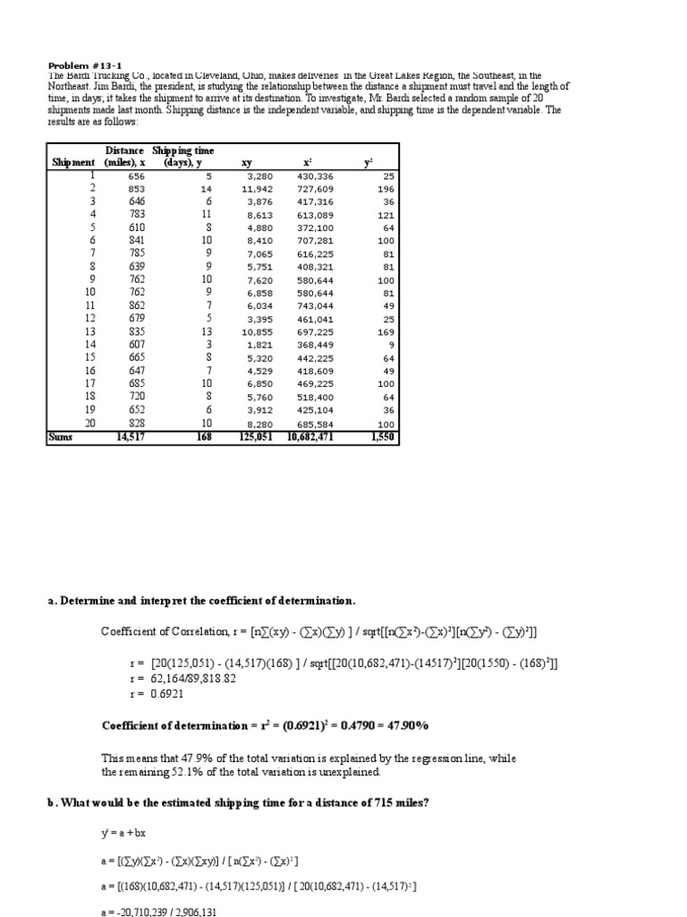 Regresion | PDF | Coefficient Of Determination | Correlation And Dependence