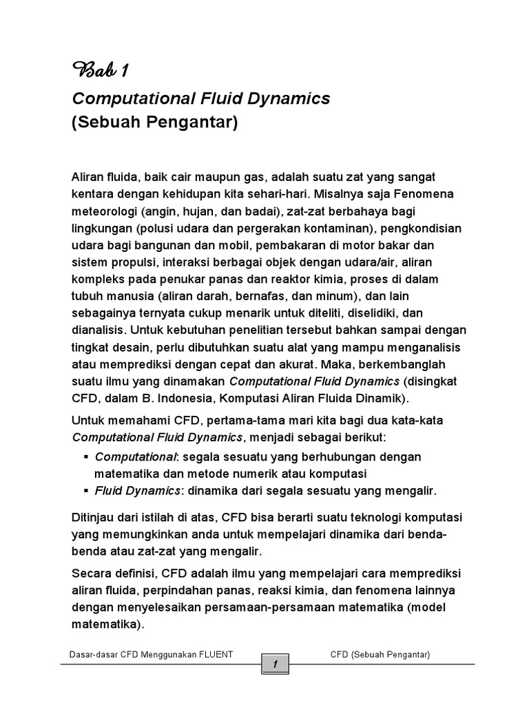 01 CFD Overview | PDF