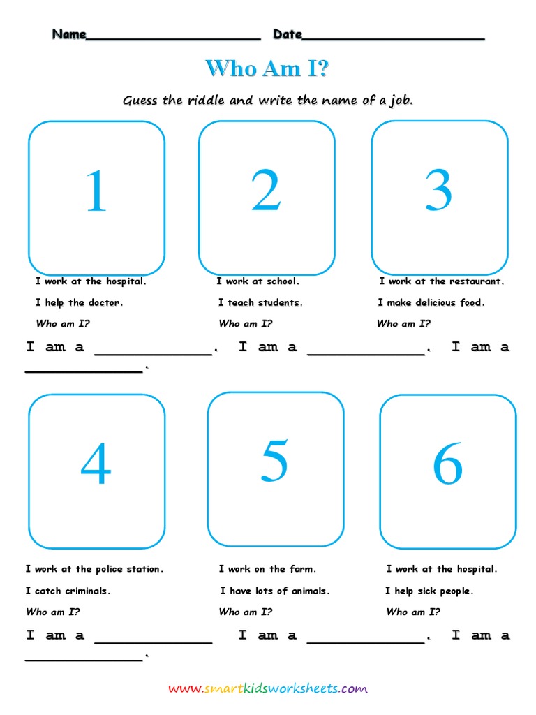 Who Am I Riddles Level 3 | PDF